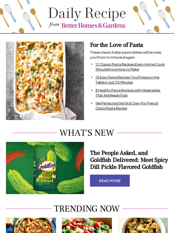 Better Homes and Gardens: Classic Pasta Recipes You Should Know How to ...