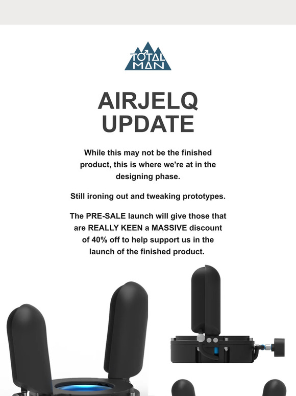 Total Man Coaching: Sneak peak to the AirJelq 🚀 | Milled