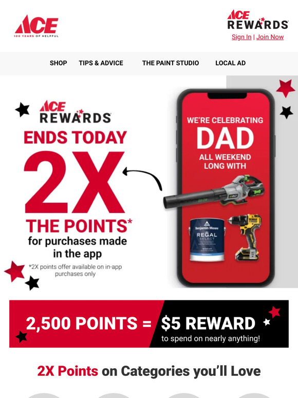 Ace Hardware Email Newsletters: Shop Sales, Discounts, and Coupon Codes