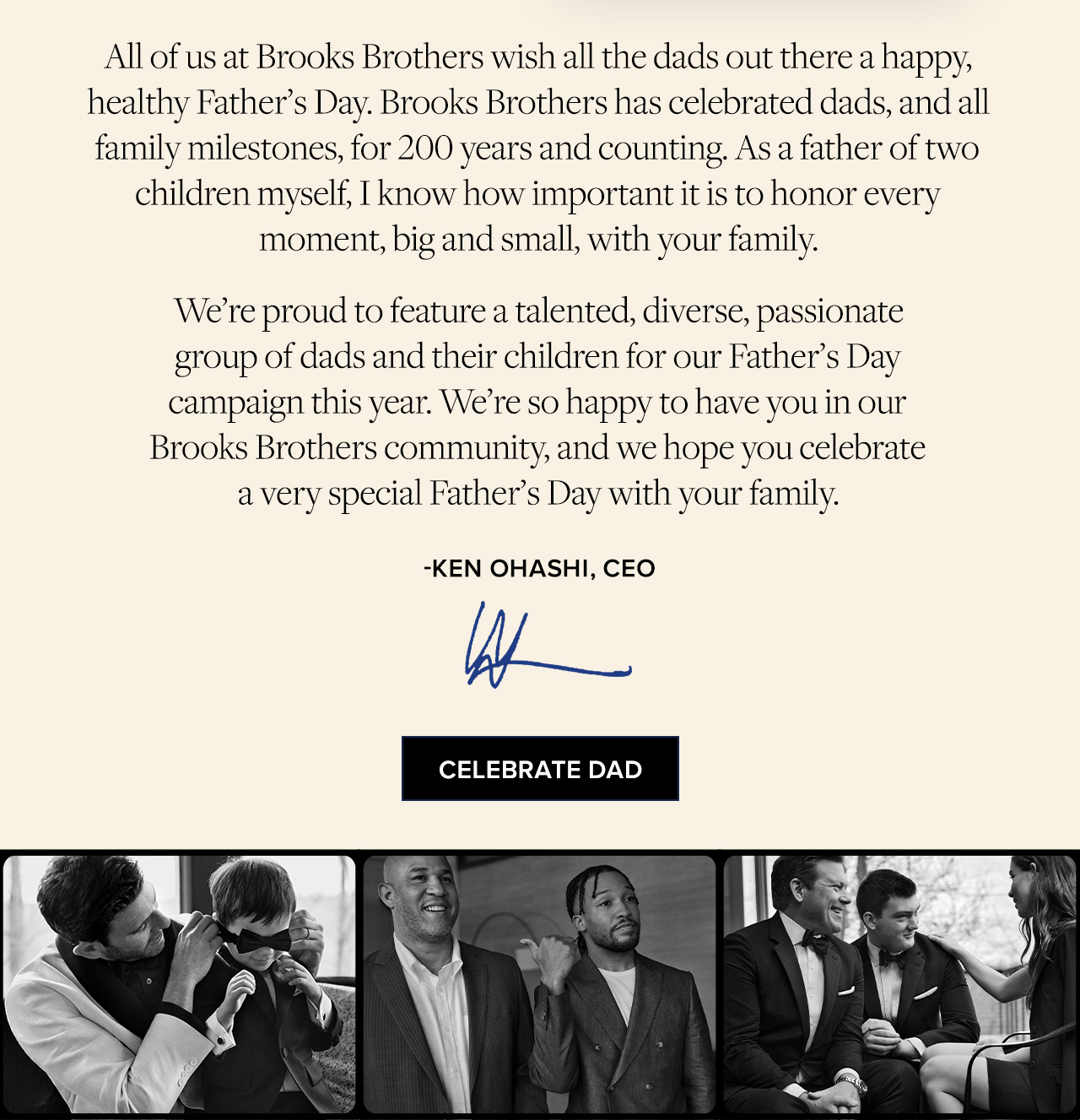 Brooks Brothers: Happy Father's Day to all the dads | Milled