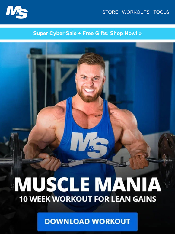 Muscle & Strength: Muscle Mania: 10 Week Workout for Lean Gainz | Milled