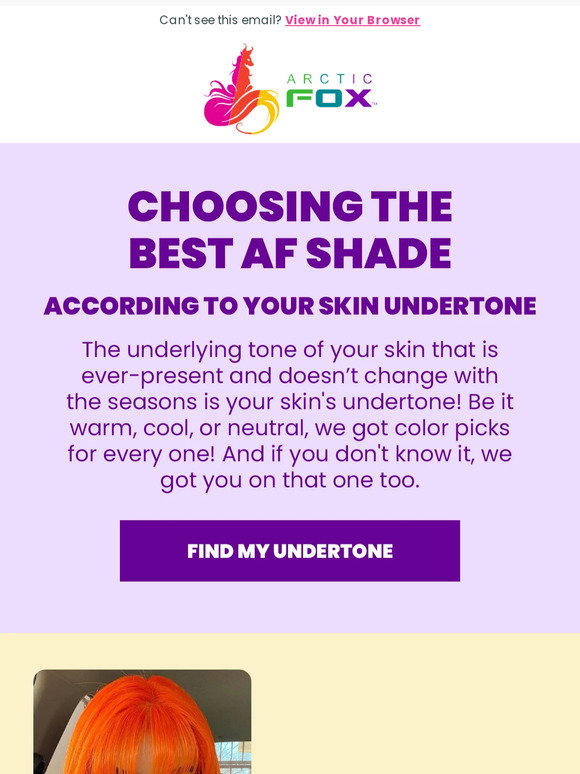 Arctic Fox Family: The Best AF Colors for Your Undertone | Milled