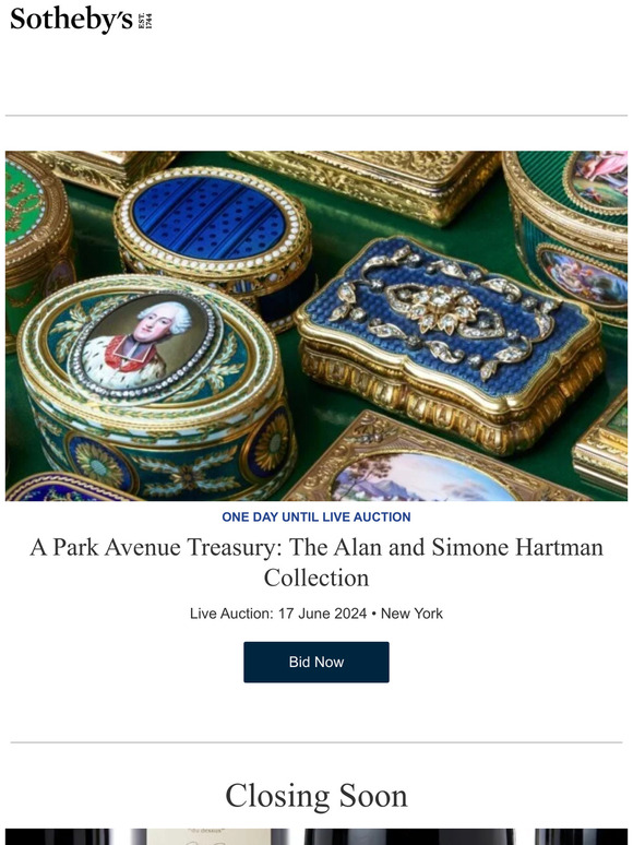 Sotheby's: A Park Avenue Treasury: The Alan and Simone Hartman ...