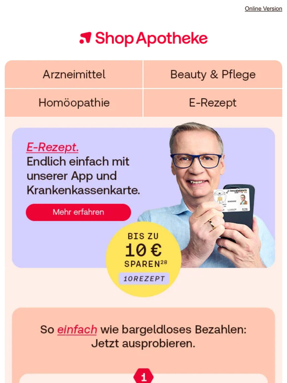 Shop-Apotheke: E-Rezept einlösen und Gutschein sichern. | Milled