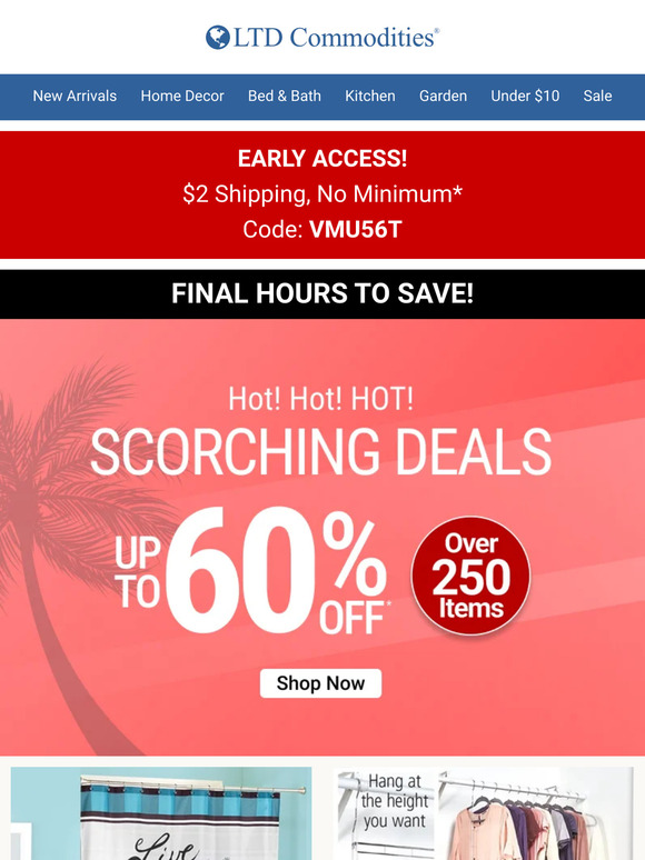 LTD Commodities: EARLY ACCESS: $2 Shipping, No Minimum! | Milled