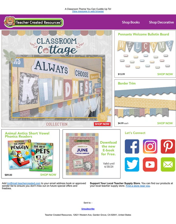 Teacher Created Resources: A Classroom Theme You Can Cuddle Up To! | Milled