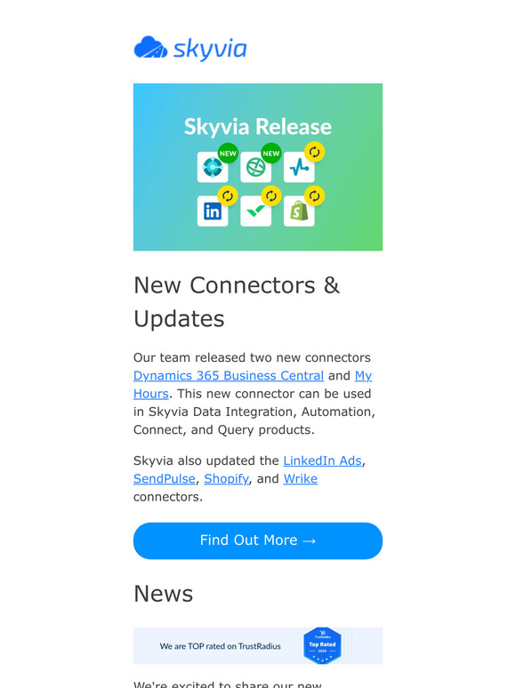 Devart: Skyvia in June: Reveal New Functionality and Connectors | Milled