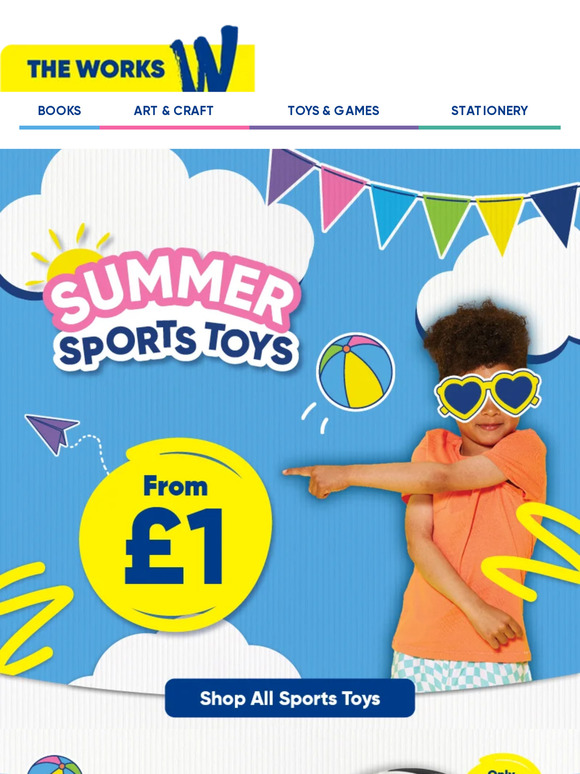 The Works: Create your own sports day from £1⚽🎾 | Milled