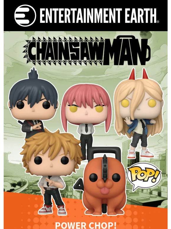 EntertainmentEarth.com: Chainsaw Man Pops Slicin' Through! 🔥 | Milled