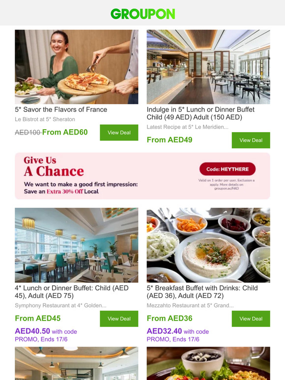 Groupon: Explore Your City for AED 75 or Less | Milled