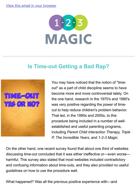 1-2-3 Magic Parenting: Time-Out Controversy Explained: Effective ...
