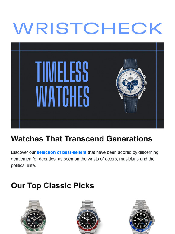 Wristcheck: Our Weekly Pick: Timeless Watches | Milled