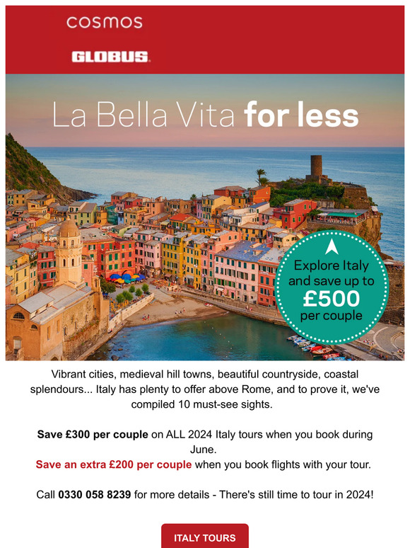 Cosmos Holidays: Top 10 things to see in Italy | Milled