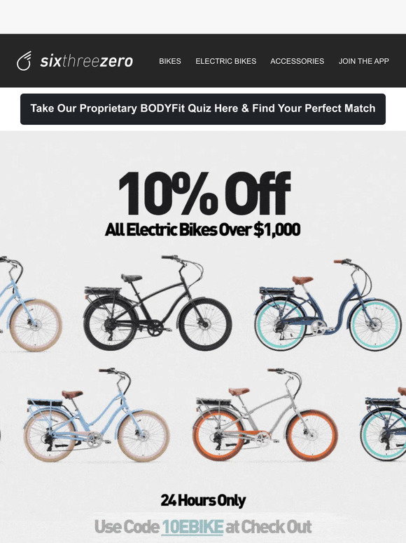 Sixthreezero Bicycle Co.: 10% Off E-Bikes | Milled