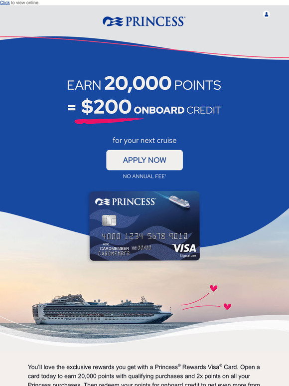 Princess Cruises: Earn 20,000 points with this card! | Milled