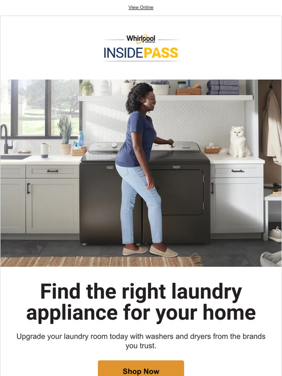 Whirlpool: Keep exploring washers and dryers on Inside Pass | Milled