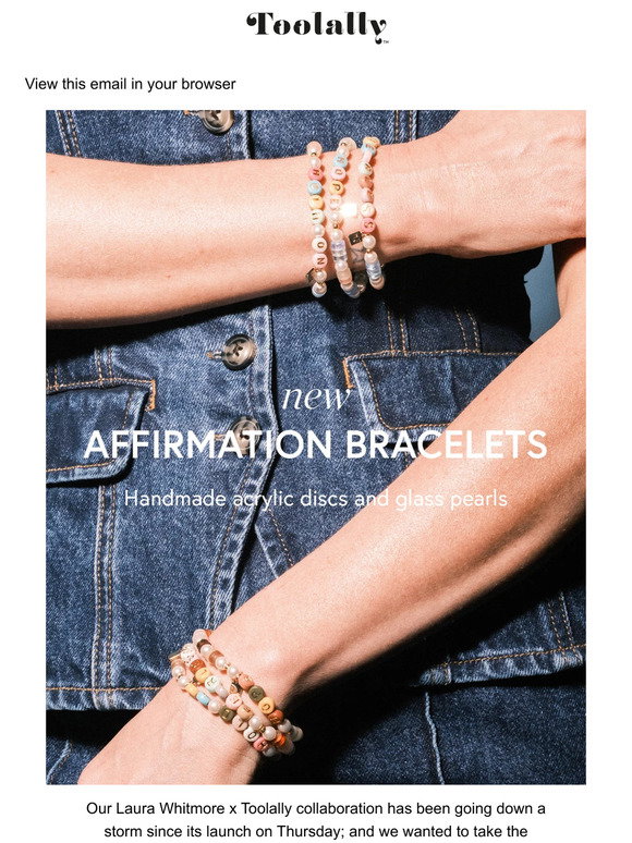 Toolally: Introducing Affirmation Bracelets | Milled
