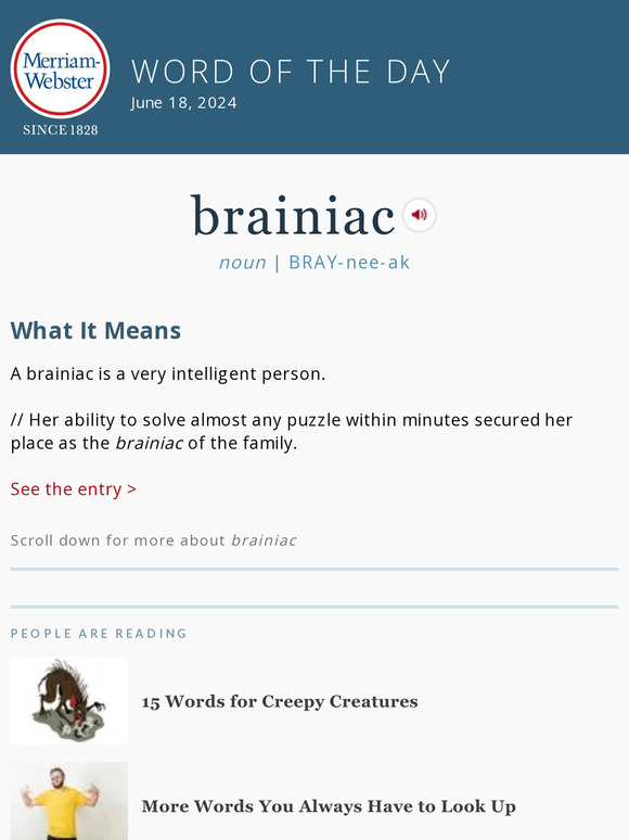 Spell It!: Brainiac - plus, 15 Words for Creepy Creatures | Milled