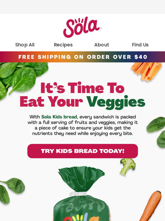Sola Company: Turnip the fun with Sola Kids Bread! | Milled