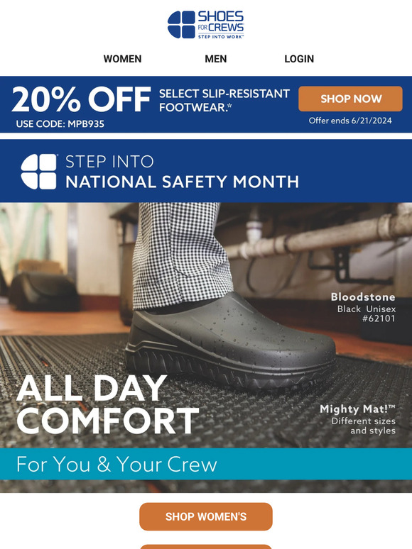Shoes for Crews: Unlock 20% Off + Shop Safety Essentials For You and ...