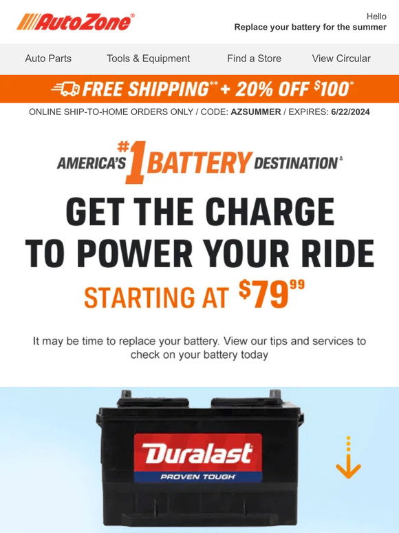 AutoZone: Time for a new battery? | Milled