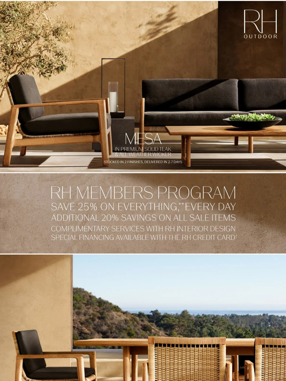 Restoration Hardware Email Newsletters: Shop Sales, Discounts, and ...
