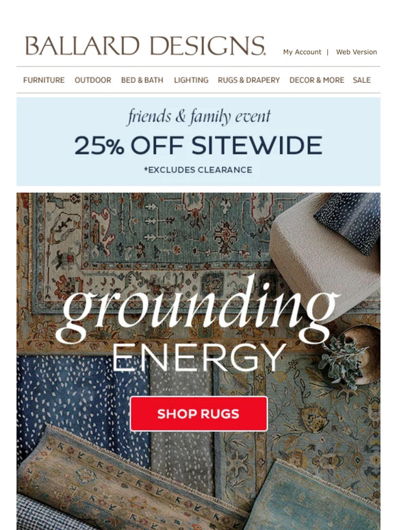 Ballard Designs: Ground your space with gorgeous rugs | Milled