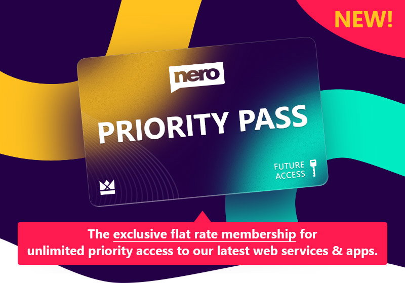 Nero: Nero Priority Pass – The flat rate for Nero Web Services & Apps ...