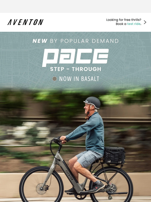 Aventon: NEW colorway alert💥 Pace Step-Through now in Basalt | Milled