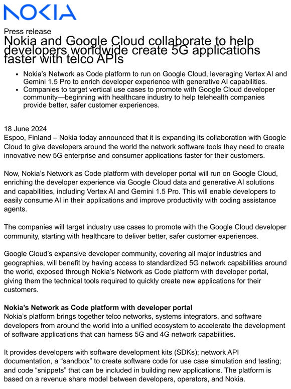 Withings: Nokia and Google Cloud collaborate to help developers ...