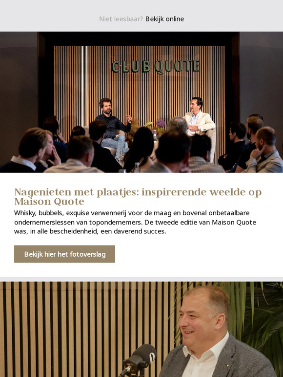 Quote: Een stap terugdoen als DGA: 'Ik heb gejankt, dat hoort erbij ...