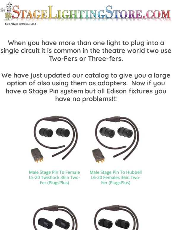Stage Lighting Store: New expanded category for Two-fers & Three-fers ...