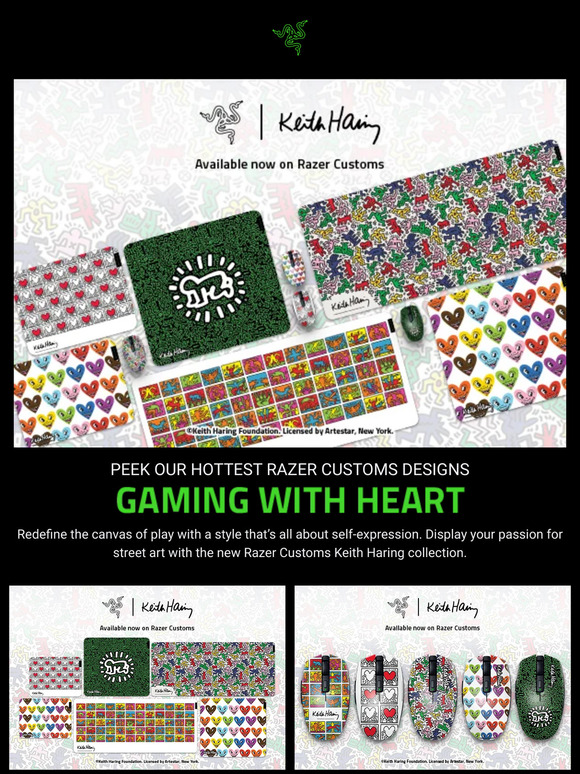 Razer: Just Dropped: Razer Customs Keith Haring Collection | Milled
