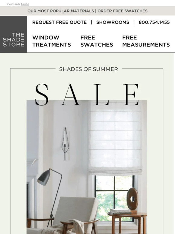 The Shade Store: Don't Miss Out! 20% Off Roman Shades | Milled