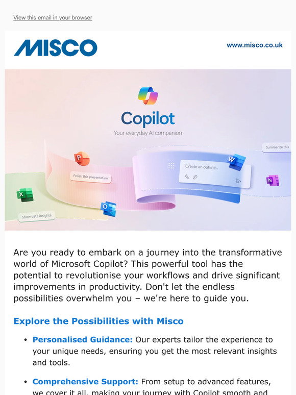 Misco: Master Copilot, your everyday AI Companion | Milled