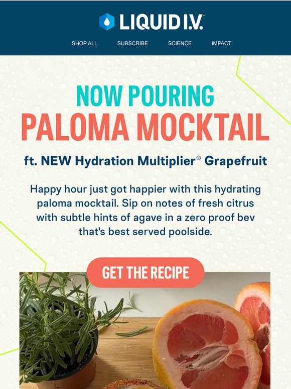 Liquid IV: RECIPE: Hydrating mocktails 🍹 | Milled