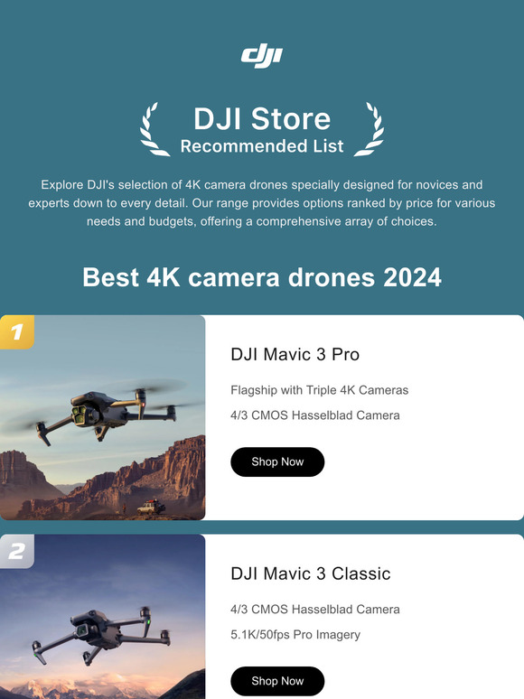 DJI Email Newsletters: Shop Sales, Discounts, and Coupon Codes