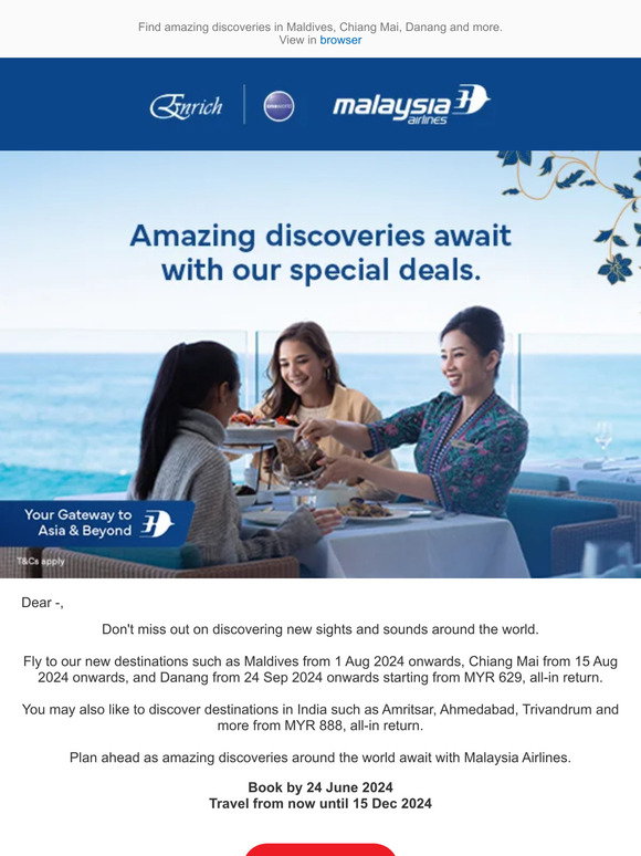 Malaysia Airlines: [Extended] Amazing discoveries await | Milled