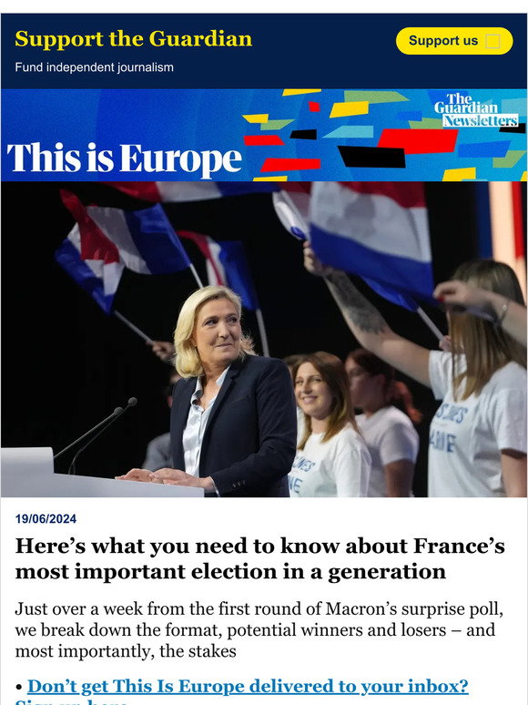 The Guardian: Your guide to France's pivotal election | The Guardian ...