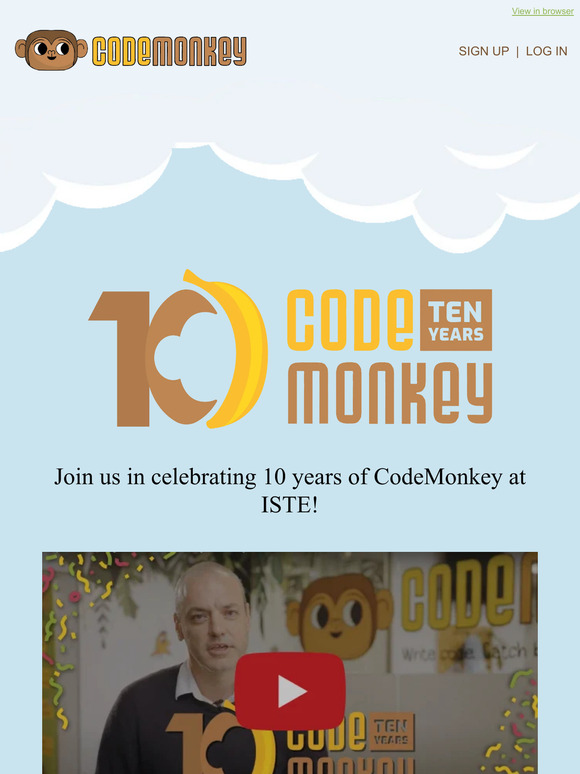 CodeMonkey: — Celebrate with Us 🍷🎉🎁 10 YEARS - Happy Hour, Giveaways ...