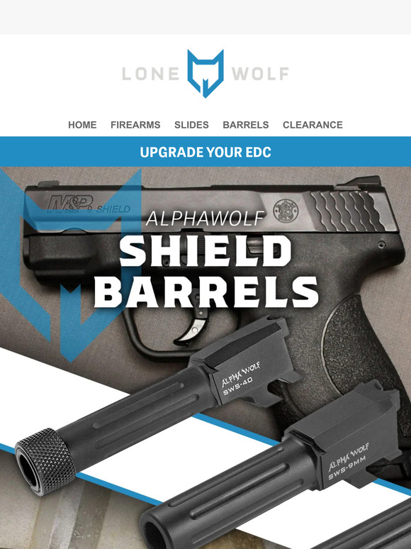 Lone Wolf Distributors: Alphawolf Barrels for your M&P® SHIELD 🐺 | Milled