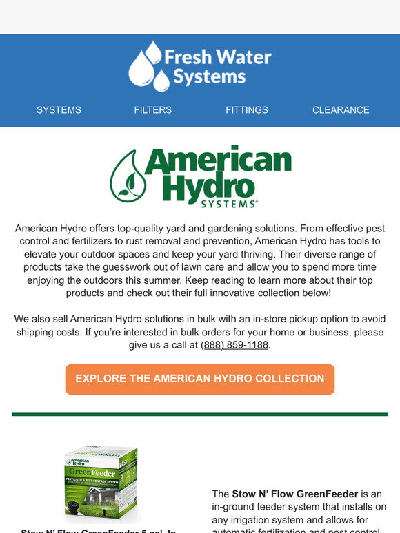 Fresh Water Systems: Elevate your outdoor spaces with American Hydro ...