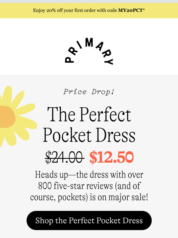 Primary: Now $12.50: The Perfect Pocket Dress | Milled