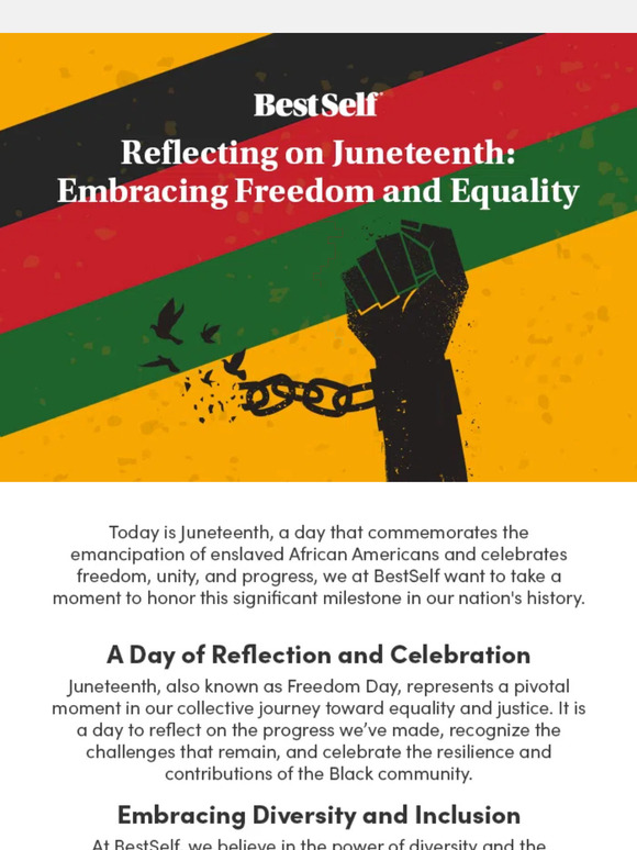 BestSelf: 🙌Celebrating Juneteenth: Honoring Freedom, Unity, and ...