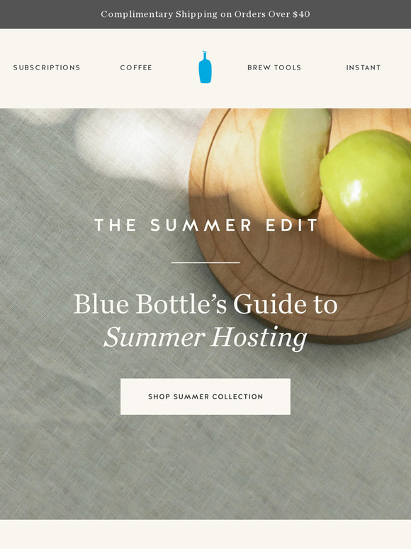 Blue Bottle Coffee: The Summer Solstice Edit | Milled