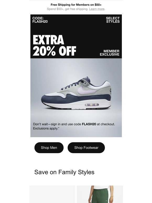 NIKE Email Newsletters: Shop Sales, Discounts, and Coupon Codes