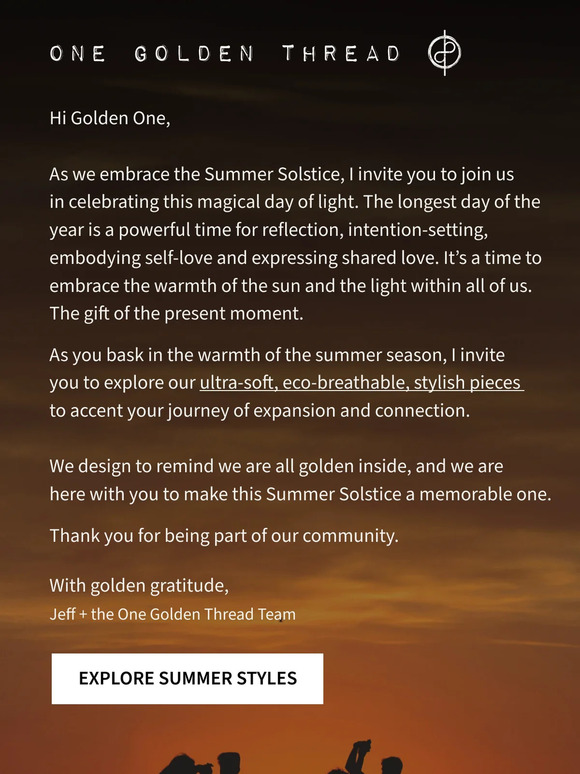 One Golden Thread: Celebrating The Solstice: Embrace Your Light ...
