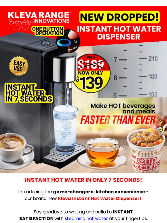 Kleva Range: Instant Hot Water in Seconds!🚰 | Milled