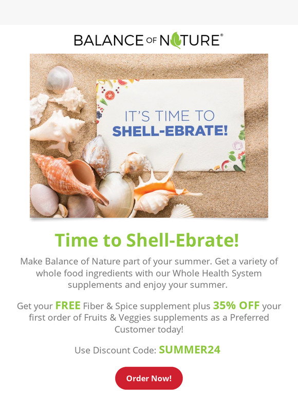 Balance of Nature: Shell-ebrate with this Limited time Offer 🌬️🐚🎶 | Milled