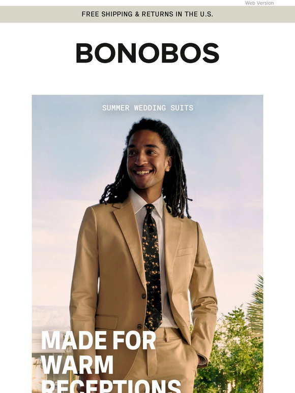 Bonobos: Suits for Outdoor Weddings | Milled